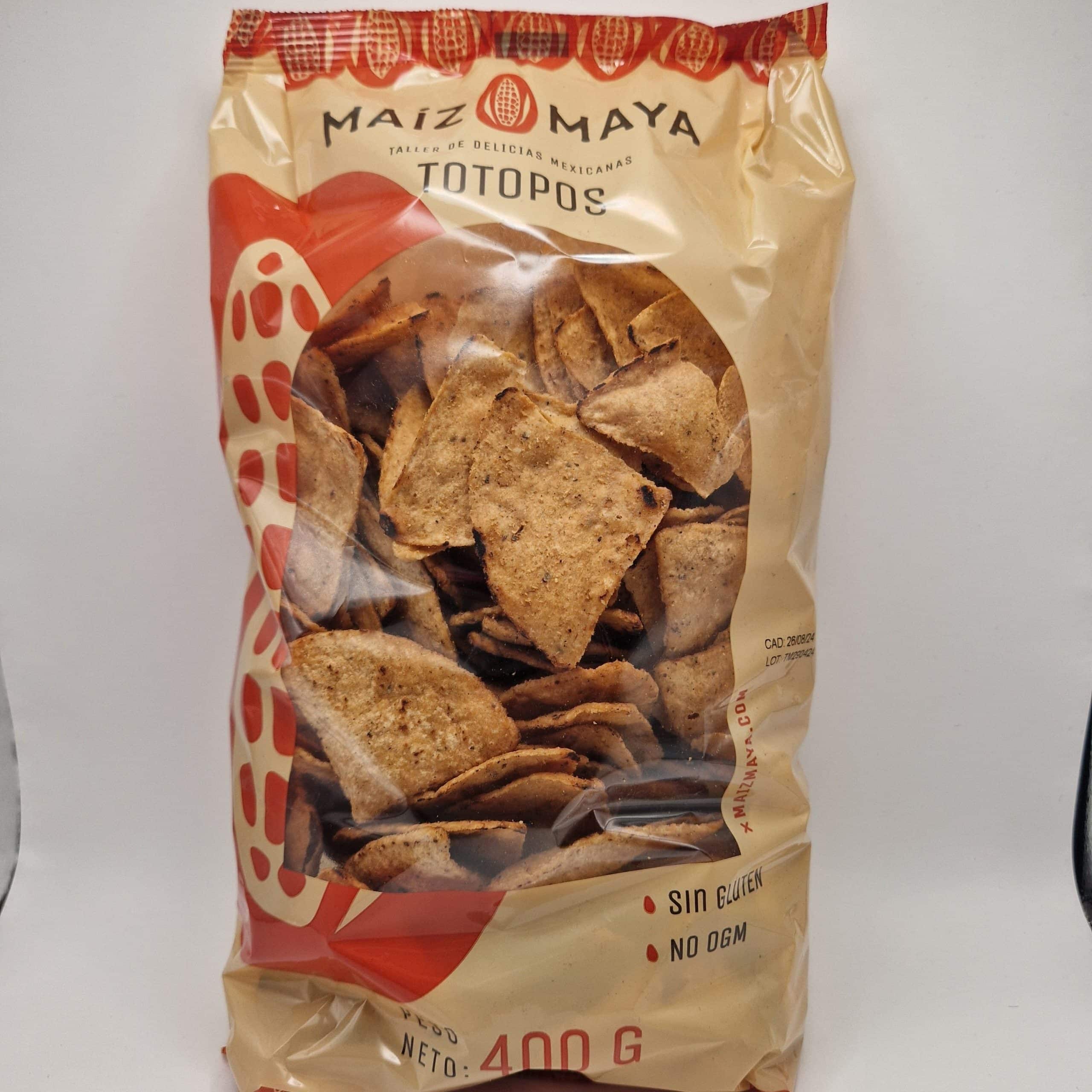 Nachos Totopos Maiz Maya - Caprichos Catrachos